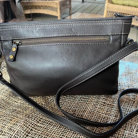 Levenger | Bags | Levenger Leather Brown Espresso Handbag Purse ...